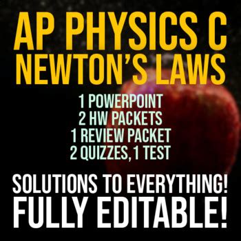 Newton S Laws Dynamics PPT AP Physics C Full Unit Bundle TPT