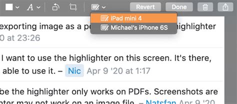 Macos How Do I Use The Highlight Selection Tool After Taking A Screenshot Ask Different