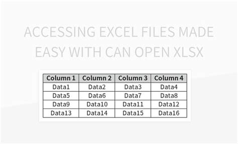 Accessing Excel Files Made Easy With Can Open Xlsx Excel Template And