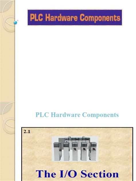Plc Hardware Componentsch2 Pdf