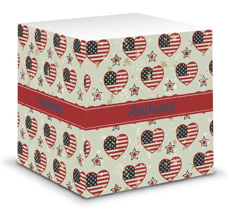 Americana Sticky Note Cube Personalized Youcustomizeit