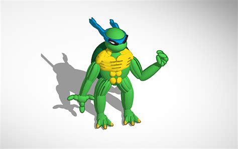 3d Design Leo From Tmnt Tinkercad