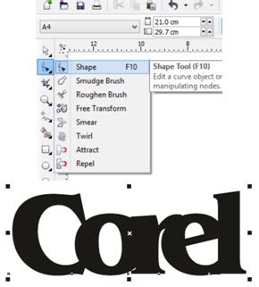 Cara Membuat Shadow Text Effect Pada CorelDraw Belajar CorelDRAW