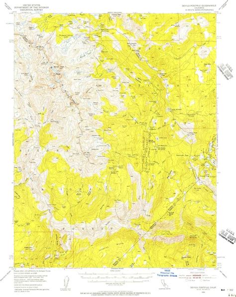 Devils Postpile Map