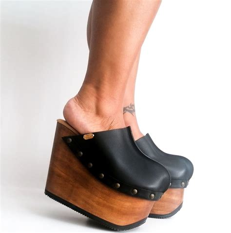 Vintage Inspired Super High Heel Platform Clogs The Epitome Of Street