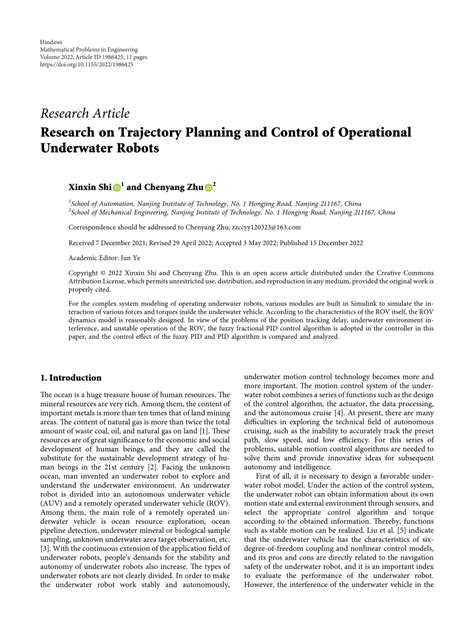 Pdf Research On Trajectory Planning And Control Of Operational