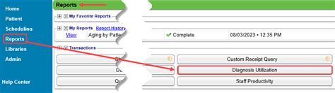 Diagnosis Utilization Report