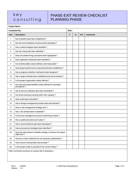 Business Exit Plan Template