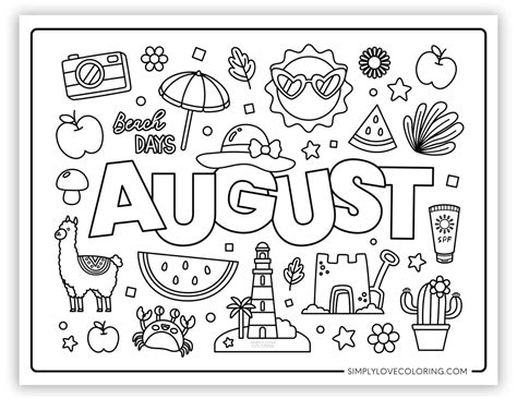 Best 13 20 August Coloring Pages Free Pdf Printables Artofit