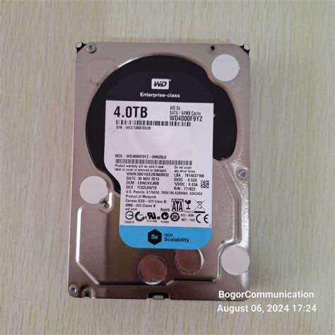 Jual Hard Disk Wd Enterprise 4tb Hdd Pc Desktop Cctv Health Sentinel