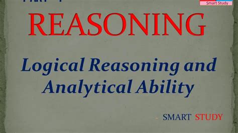 Uppcl Reasoning Logical And Analytical Ability By Smart Study Youtube
