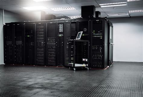 Premium Photo Control Room Empty Or Laptop For Internet Connection Computing Network Or Cyber