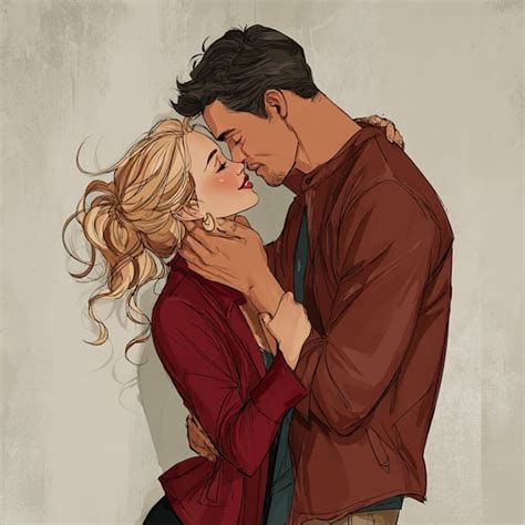 Illustrate Nsfw Couple Art Semi Realistic Character Design Romance Book