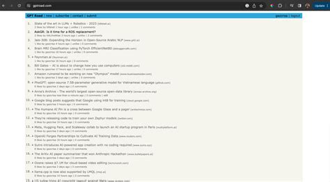 i made an ai and robotics newsboard with a simple hackernews ui ux r