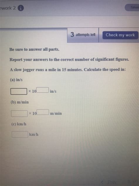Solved Ework 2 Save 3 Attempts Left Check My Work Be Sure To