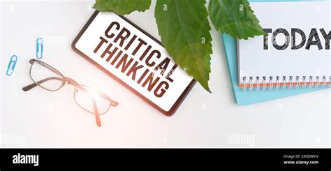 Text Caption Presenting Critical Thinking Word Written On Sequence Of Stages Of A Project