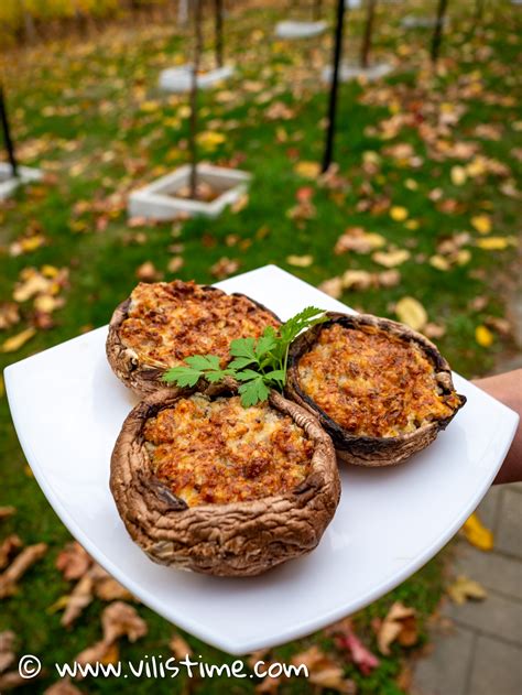 Пълнени гъби портобело рецепта еър фрайър кето Vilis Time