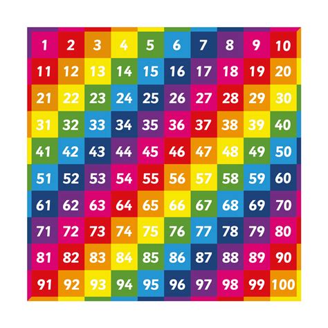 Number Grid 1 100 Solid Playground Marking