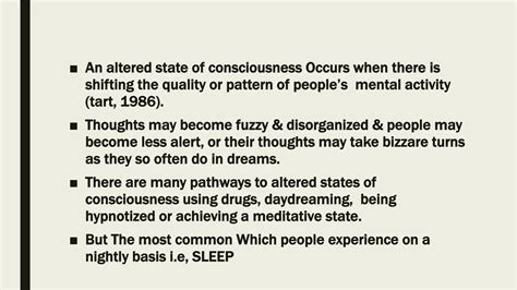 Altered States Of Consciousnesspptx