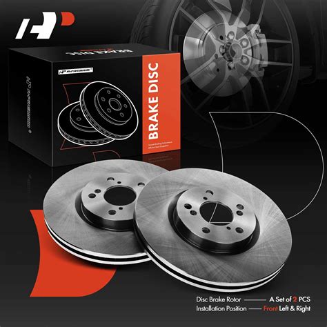 A Premium 13 Inch 330mm Front Vented Disc Brake Rotors Kit Compatible