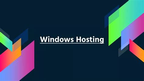 PPT A Synopsis On Windows Hosting PowerPoint Presentation Free Download ID