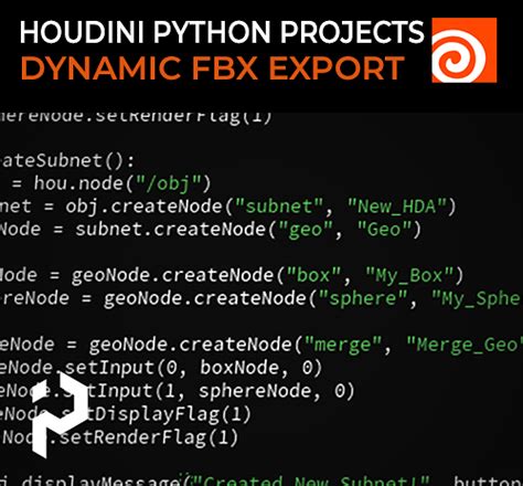 Houdini Python Projects Dynamic Fbx Exporting For Games