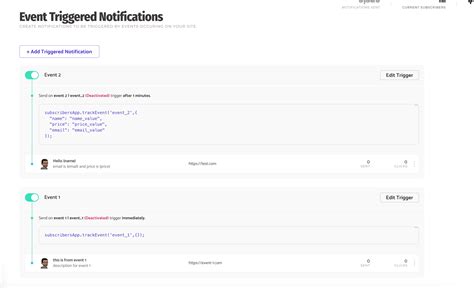How To Use Subscribers Custom Event Based Web Push Notifications