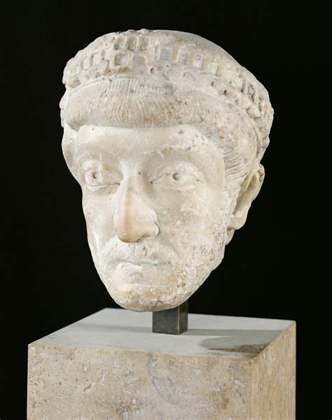 Head Of Emperor Theodosius Ii By Roman Buy Fine Art Prints