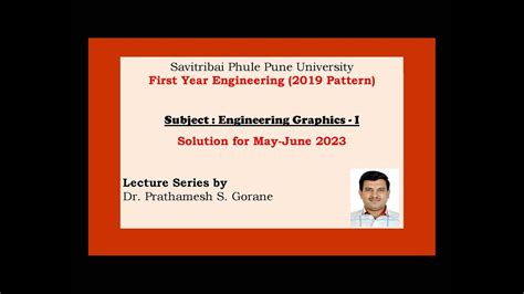 Sppu Engineering Graphics I 2019 Pattern May June 2023