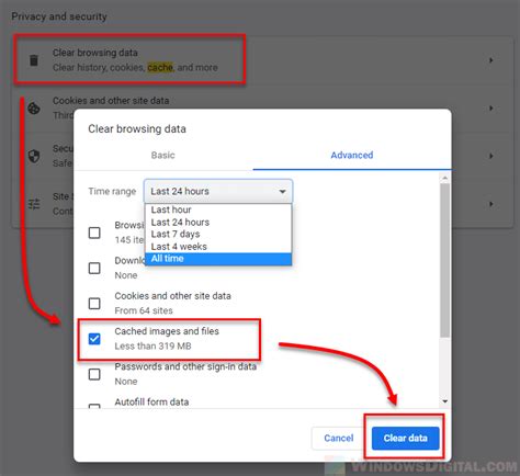 Clear Cache Memory Browsers Temp Files In Windows 11 10