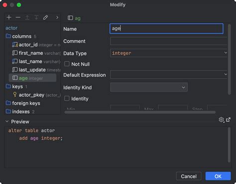 Columns PyCharm Documentation