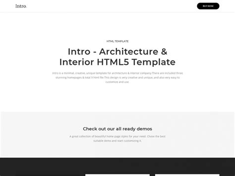 Template Web Intro Plantillas Html Gratuitas