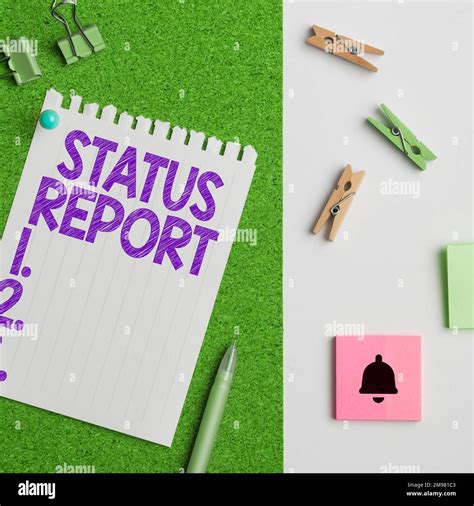 Text Caption Presenting Status Report Conceptual Photo Update Summary