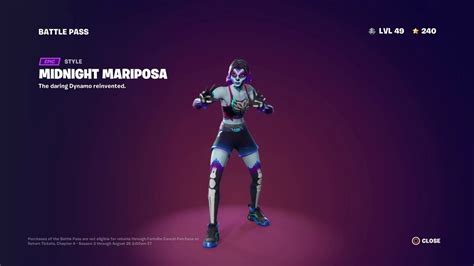 Fortnite Midnight Mariposa Skin Preview 😱 Youtube