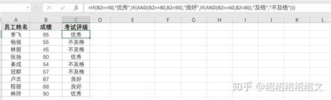 闲话excel之想给考试分数贴标签，光用if函数可不行 知乎