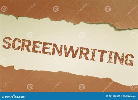 Conceptual Caption Screenwriting Business Concept The Art And Craft Of Writing Scripts For
