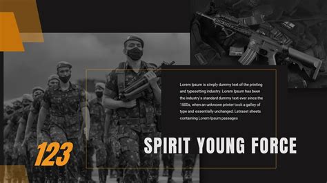 Military Presentation And Army Introduction Template Slidekit