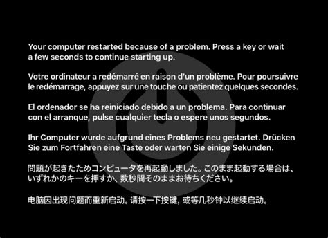 your computer restarted because of a problem macos vm on vmware