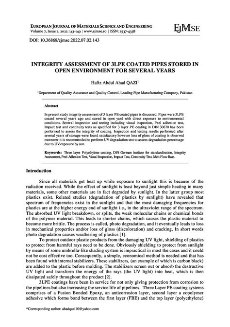 Materialsscience Materialsengineering Metallurgicalengineering Hafiz Abdul Ahad Qazi