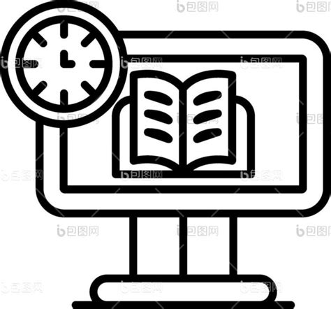 在线教育基于网络的学习png下载 包图网