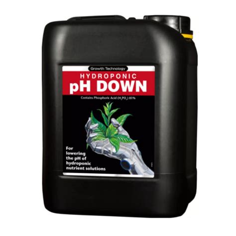 Growth Technology Hydroponic Ph Down 5 Liter Contains Orthophosphoric