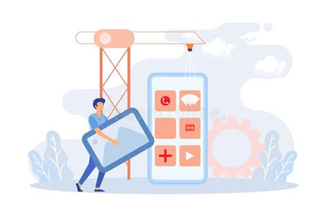 Mobile Design And Development Illustration Developers Prototyping