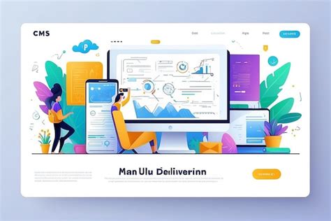 premium photo gradient ui ux landing page
