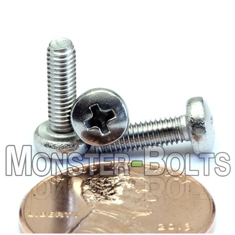 M3 Phillips Pan Head Machine Screws Stainless Steel Din 7985a Coarse