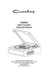 Crosley Cr6040a Manuals Manualslib