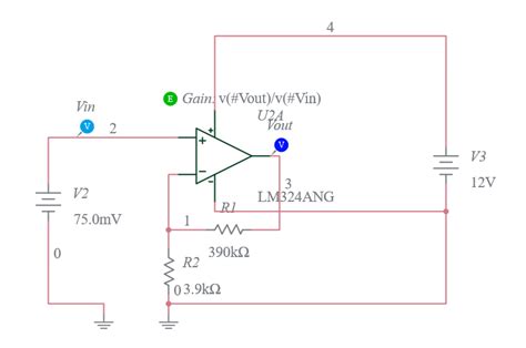 Non Inverting Amplifier Multisim Live