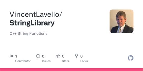 Github Vincentlavellostringlibrary C String Functions