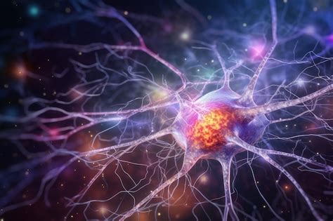 Premium Photo 3d Illustration Of A Neuron Cell With Neurons In The