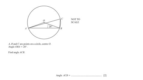 Circle Theorems Past Paper Questions For Igcse Cambridge 0580