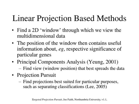 PPT Targeted Projection Pursuit For Microarray Data Analysis PowerPoint Presentation ID